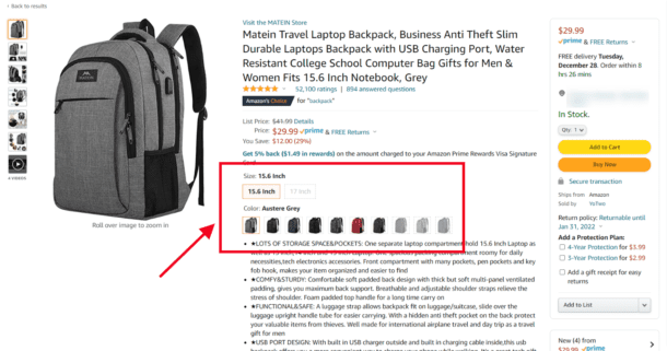 How to Use Product Variations on Your Amazon Listing